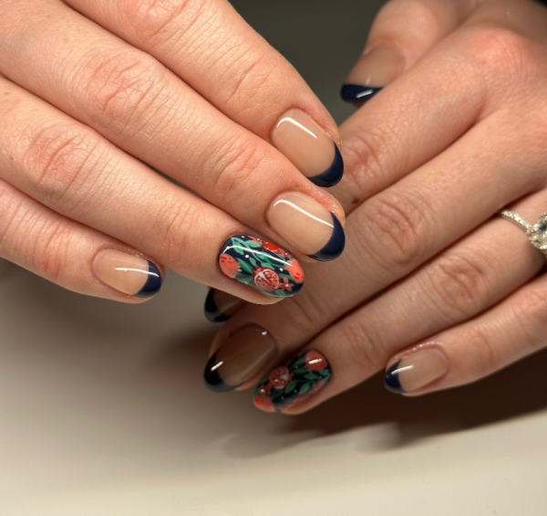 25 Trendy Navy Blue Nails For Summer - lau